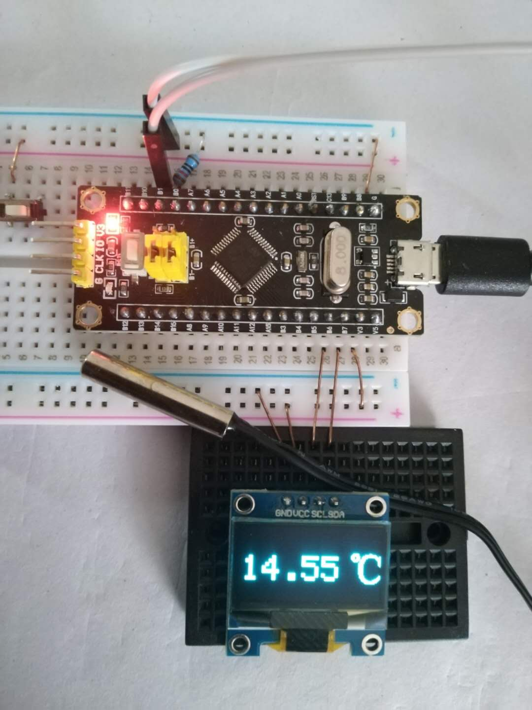 Arduino STM32用NTC热敏电阻 OLED显示屏制作温度计_热敏电阻的接口-CSDN博客
