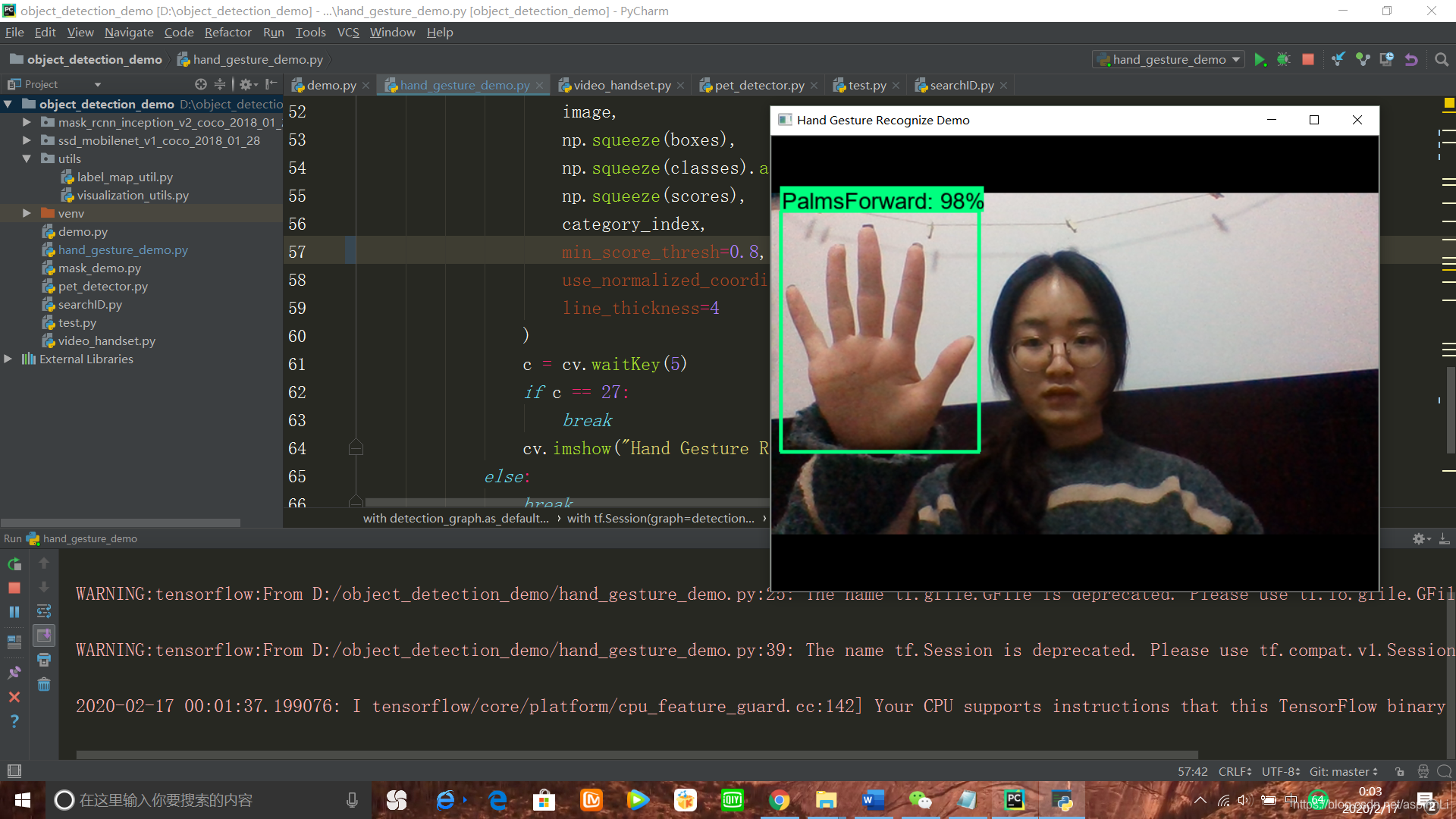 用opencv和tensorflow完成实时手势识别tensorflow Opencv手势识别数据集 Csdn博客
