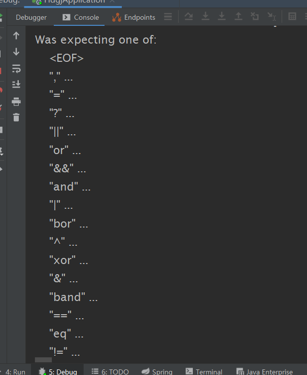 Was expecting one of: "," ... "=" ...异常-CSDN博客