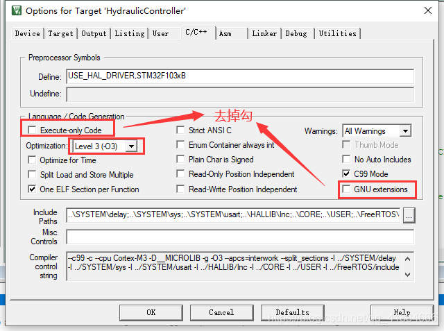 Stm32f103移植freertos时报错:literal Pool Entries Cannot Be Generated In Execute Only Sectionserror