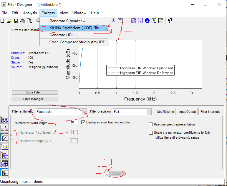 Vivado中FIRl IP核滤波器设计_vivado fir滤波器ip核-CSDN博客