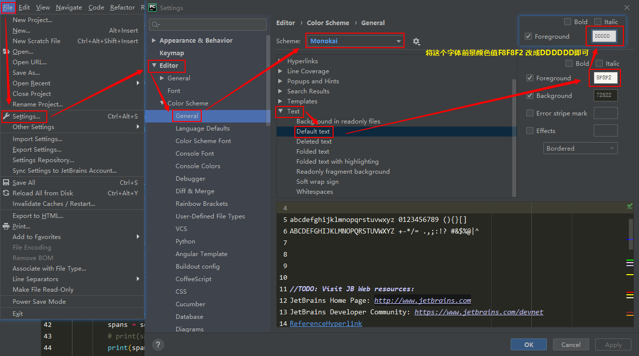 Pycharm 自定义 Monokai 主题的常量等字体颜色_monokai字体-CSDN博客