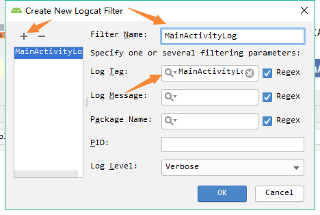 安卓学习笔记----Android Studio中日志打印和Logcat简单使用教程_安卓studio中logcat打印自动向下-CSDN博客