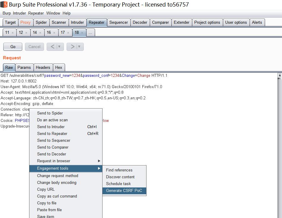 burpsuite生成POC验证CSRF过程及原理_burp 生成csrfpoc-CSDN博客