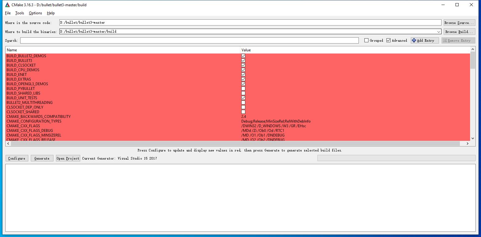 Bullet安装 与 Visual Studio开发环境配置_visual studio + bullet3-CSDN博客