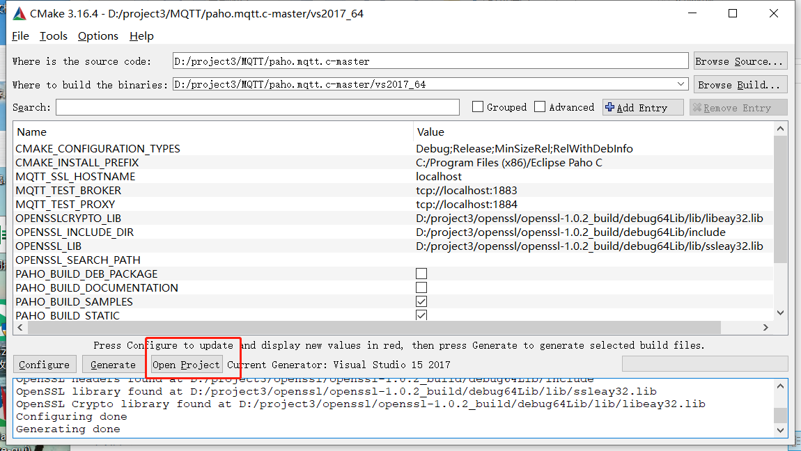 Windows10下VS2017编译MQTT C与编译MQTT C++_mqttversion.c-CSDN博客