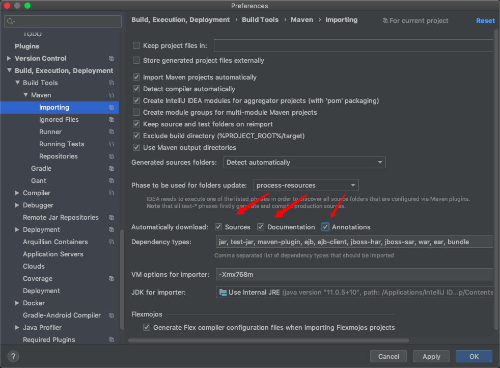 IDEA默认maven下载源码和JavaDoc_idea 编码默认下载所有源码-CSDN博客