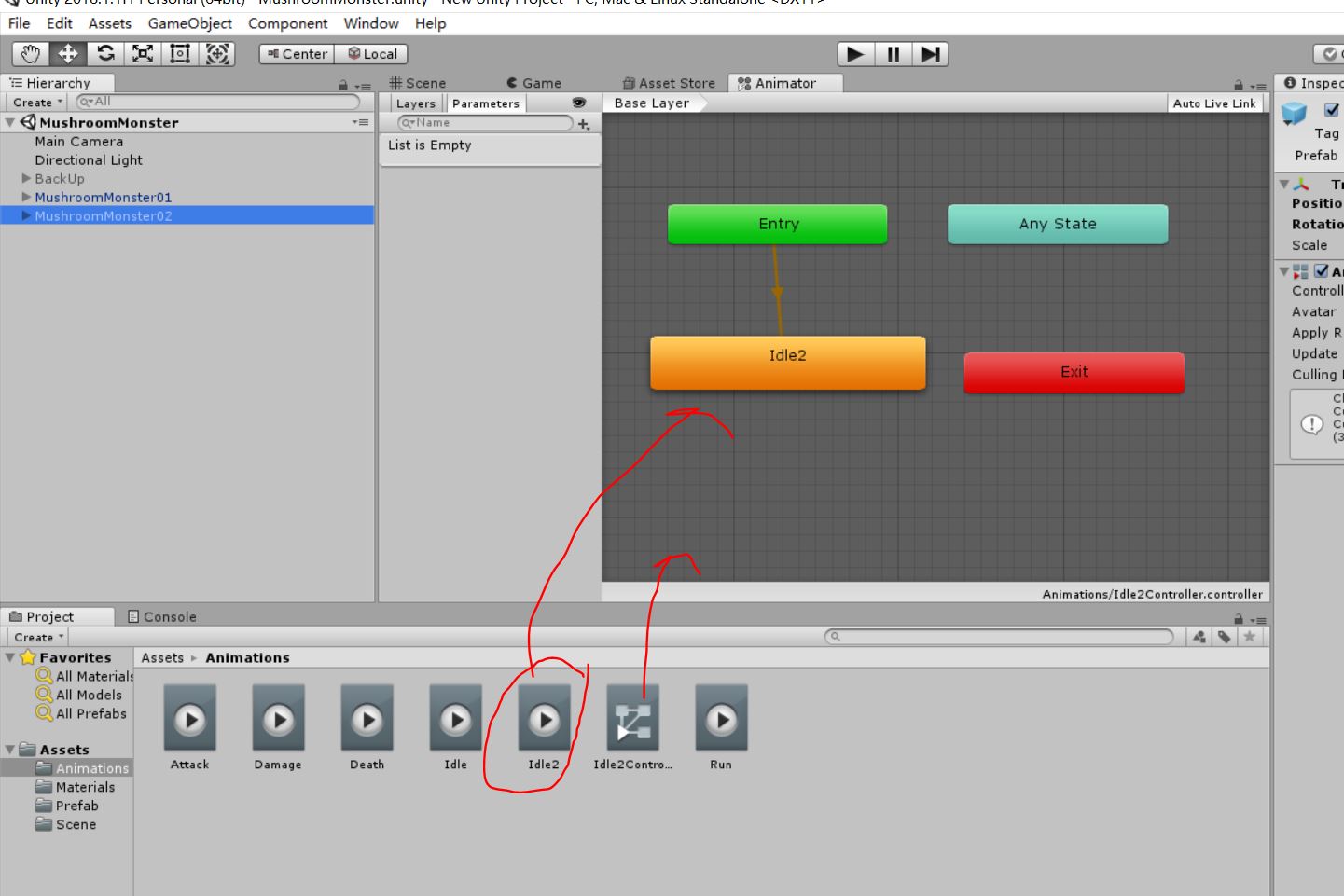 Unity之动画控制角色运动——Animation与Animator及Legacy_legacy animationclips are not allowed in animator -CSDN博客