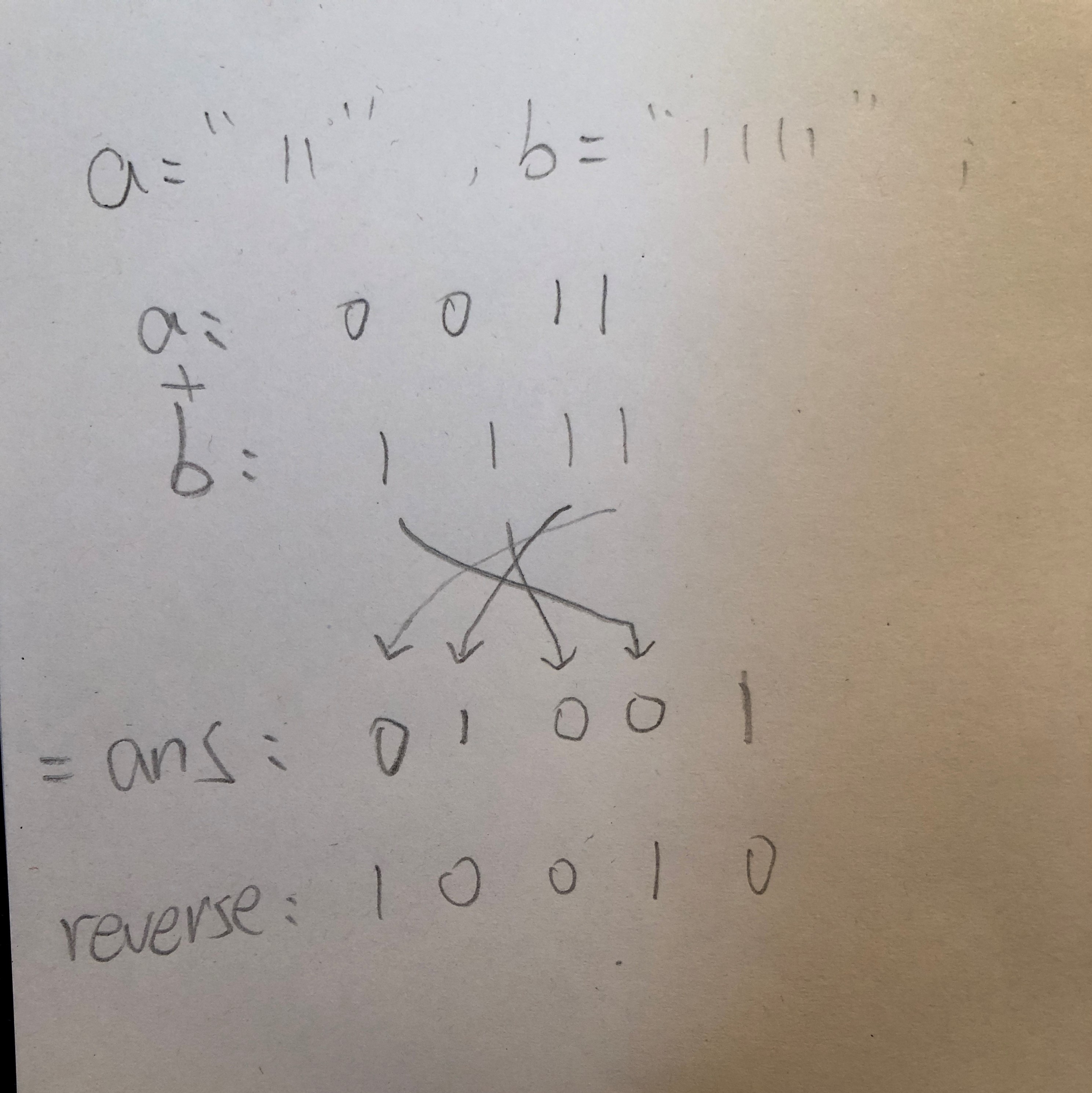 如何给定两个二进制字符串，返回他们的和（用二进制表示）给定两个二进制字符串返回他们的和老邓coding的博客 Csdn博客