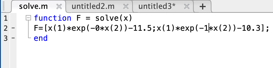 Matlab怎么求解含exp函数的非线性多元方程组求含有exp不等式组matlab Csdn博客 