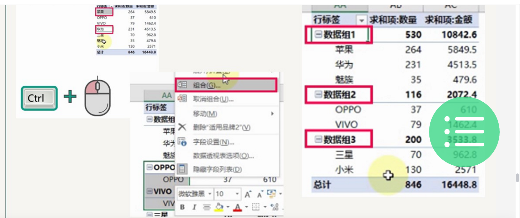 Excel学习 数据透视表（自动分组手动分组制作动态数据源）julie的芝士圈的博客 Csdn博客 