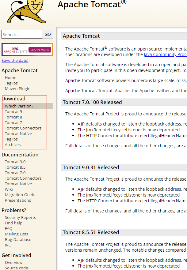 centos7.6安装tomcat9.0.31_apache tomcat 9.0.31下载-CSDN博客
