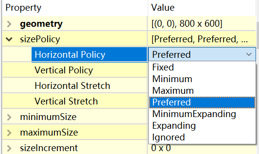 Qt Designer控件尺寸策略_qt designer sizepolocy-CSDN博客