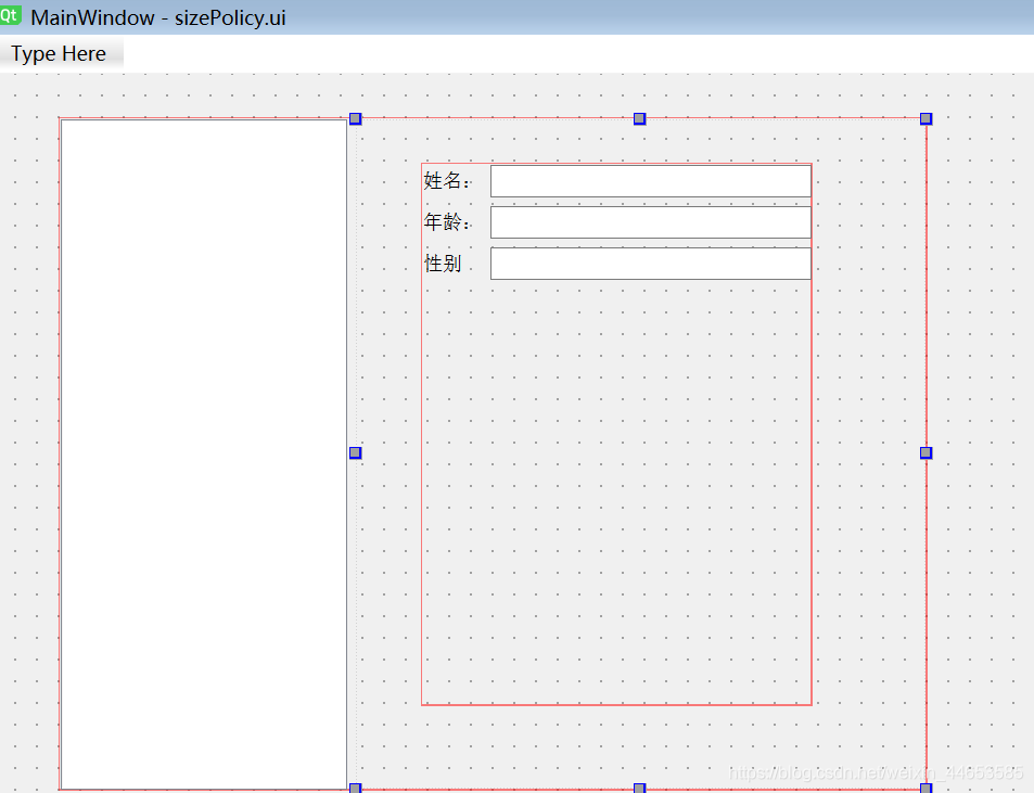 Qt Designer控件尺寸策略qt Designer Sizepolocy Csdn博客
