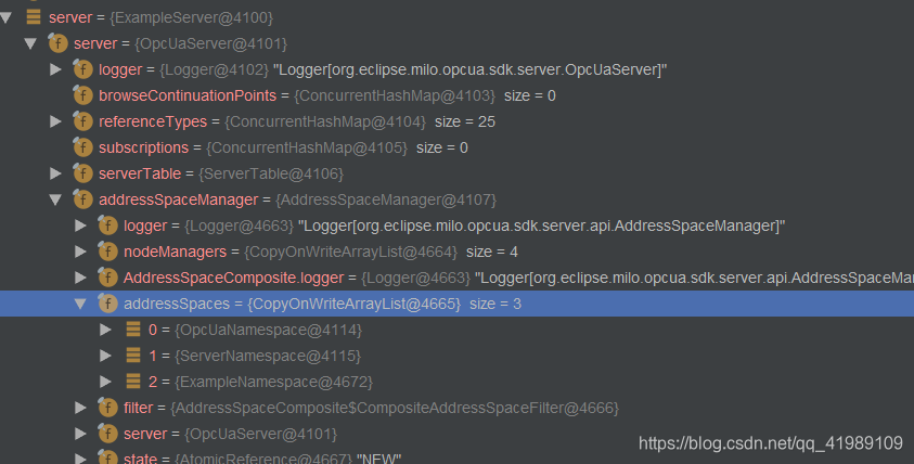 Opc Ua Java开发笔记(二):server结点定义方式 Opcua命名空间用代码怎么查看 Csdn博客