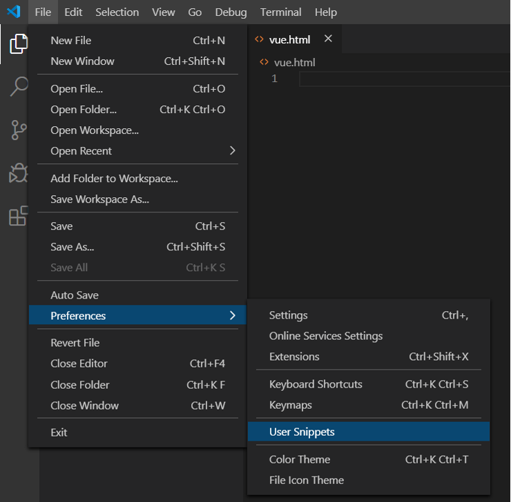 VSCode中创建自己的模板（vue初学模板，node初学模板）_nodevideo 怎么选模板-CSDN博客