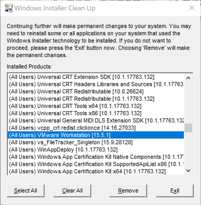 重装VMWare可能遇到的各种错误解决办法总结：闪退、注册表、中断_vmwar安装失败transforming table error-CSDN博客