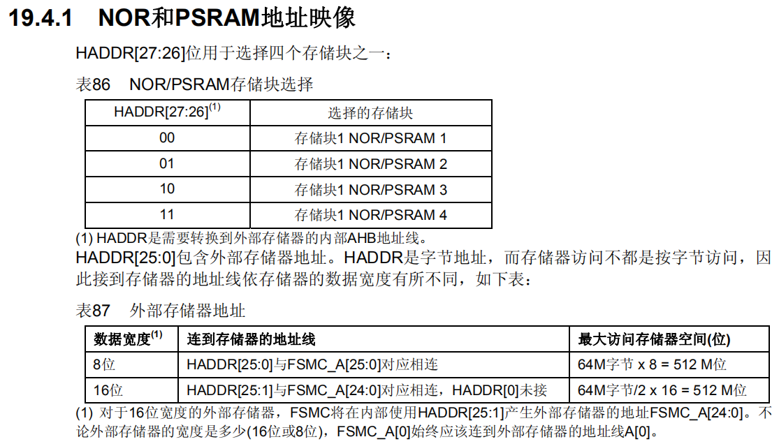 【笔记】stm32之fsmc与外部sram之间地址的对应关系fsmc地址线的地址和外扩sram地址有什么关系 Csdn博客