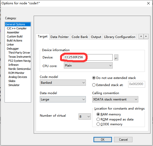 ZigBee之IAR的工程配置及各编译文件的含义？_iar device description-CSDN博客