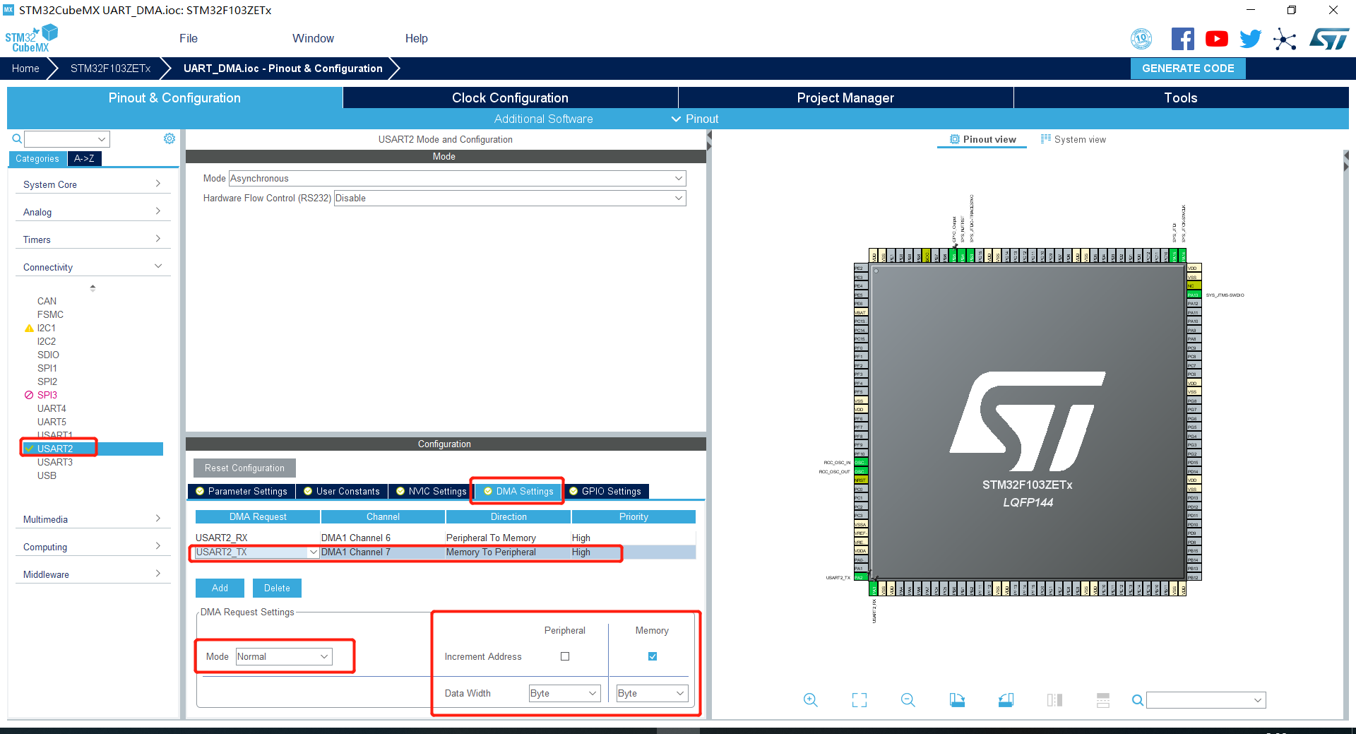 Stm32cubemx Hal库串口 Dma Idle空闲中断不定长度数据接收和发送 Hal 库 清除 Dma接收中断标志位 Csdn博客