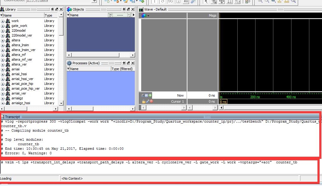 【工程源码】【Modelsim常见问题】不报错但一直显示Loading_modelsim没有报错但是-CSDN博客