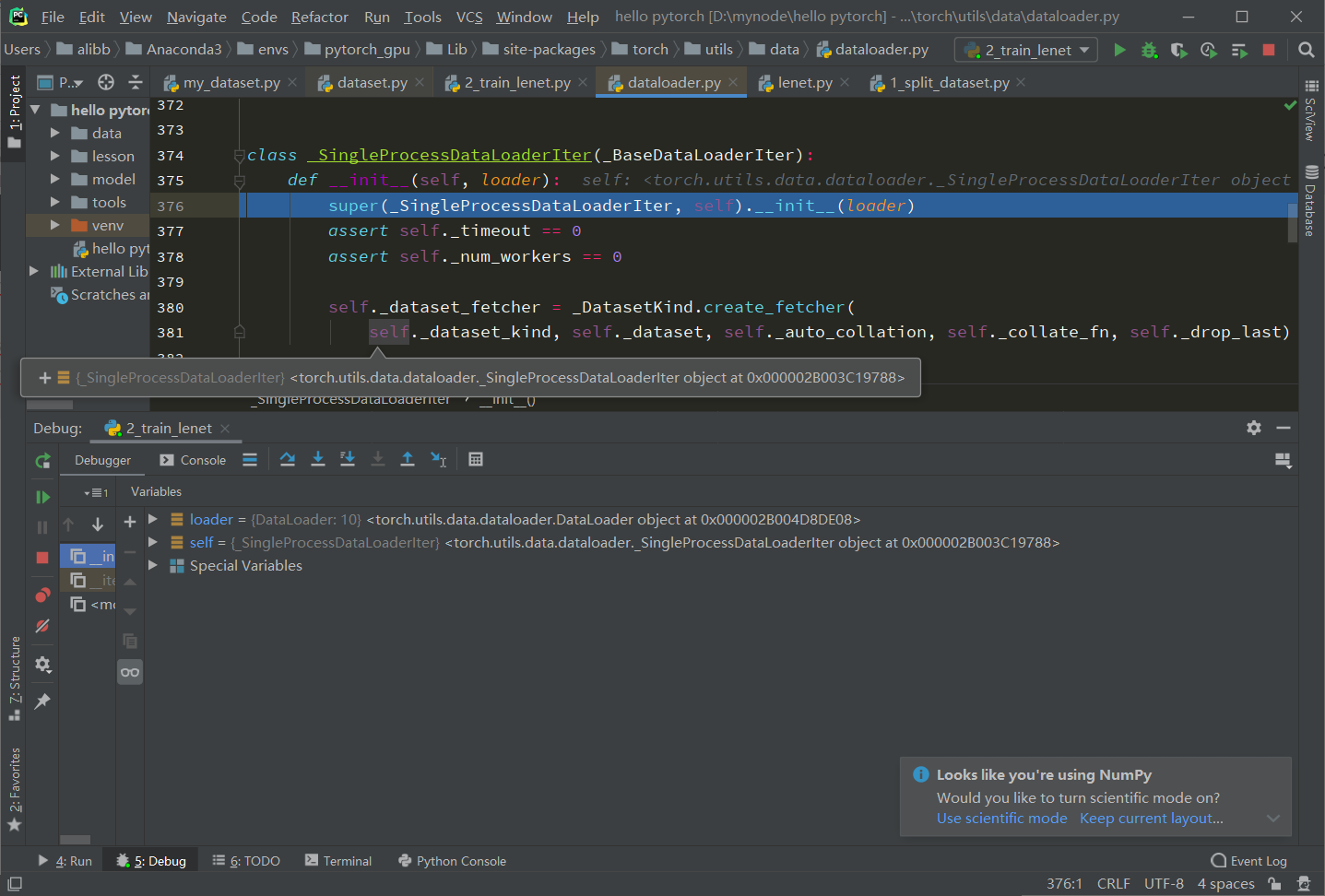 自定义dataset，DataLoader的debug_dataset内函数怎么debug-CSDN博客