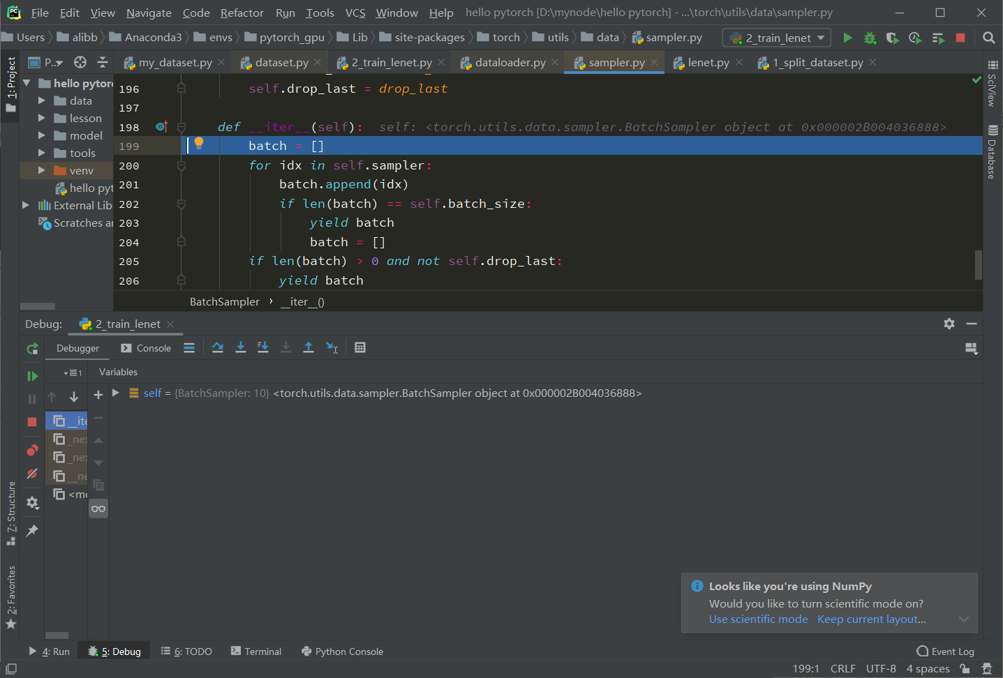 自定义dataset，DataLoader的debug_dataset内函数怎么debug-CSDN博客