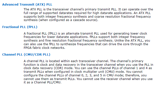 Intel Stratix10收发器时钟网络介绍_intel s10-CSDN博客