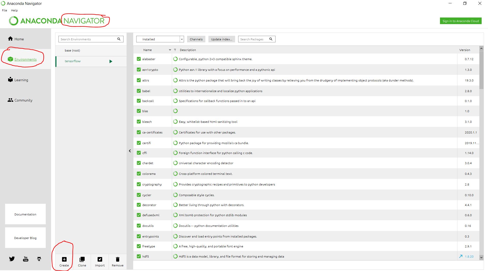 在Anaconda中如何添加新环境tensorflow以及配置opencv等教程（win10）_anaconda怎么添加其他应用-CSDN博客