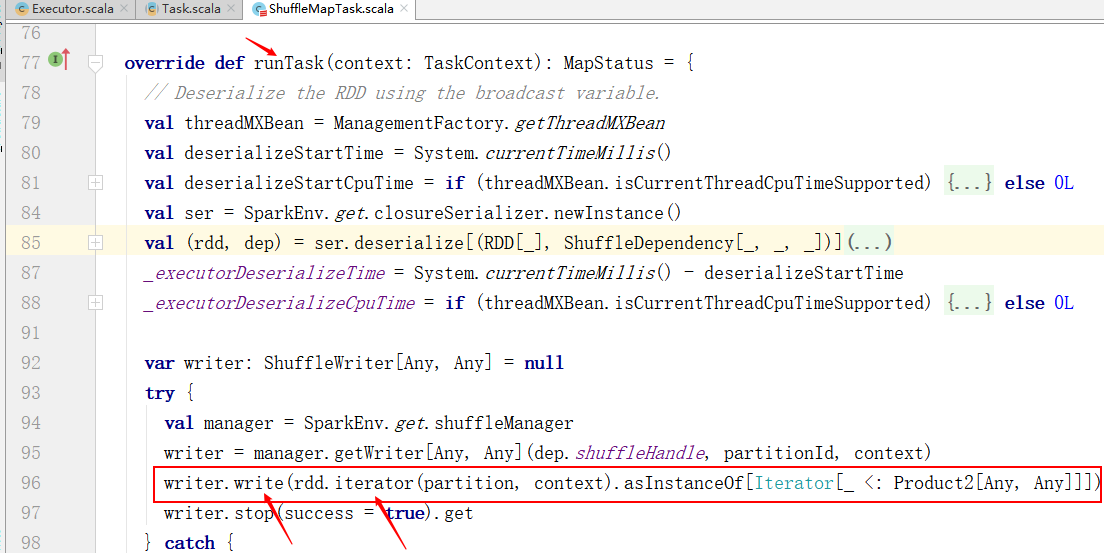 Spark的两种核心Shuffle（HashShuffle与SortShuffle）的工作流程与源码分析（手把手看源码）_shuffle hash join vs sort-CSDN博客