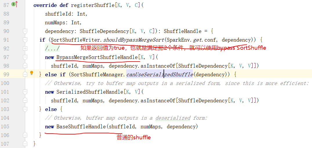 Spark的两种核心Shuffle（HashShuffle与SortShuffle）的工作流程与源码分析（手把手看源码）_shuffle hash join vs sort-CSDN博客