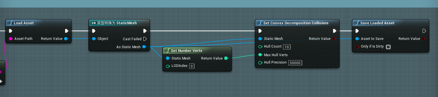 【UE4】如何使用Edit Scripting Utilities在蓝图中为大量静态网格体设置自动凸包碰撞_editor scripting ...