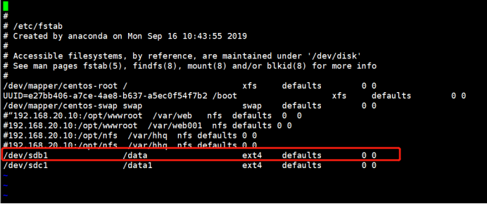 Linux磁盘分区 vi /etc/fstab 或者vi /etc/rc.local（自动挂载两种方法）_永久挂载rc.local-CSDN博客