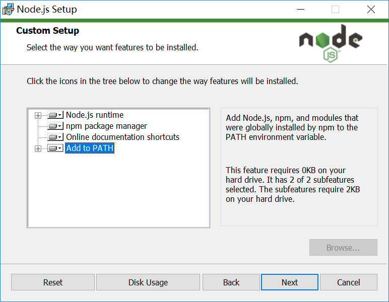win10上nodejs安装 node-v12.16.1-x64.msi-CSDN博客