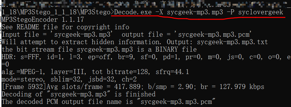 使用MP3stego将MP3音频进行提取_卡泡录音音频mp3的提取密码-CSDN博客