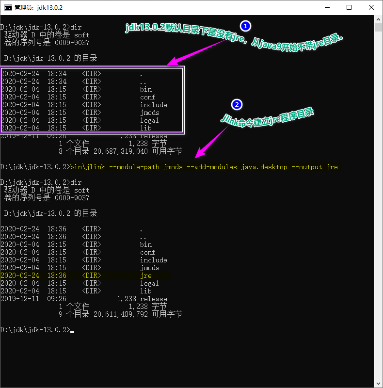 解决jdk13.0.2默认没有jre目录方法_jdk13.0.2没有jre-CSDN博客