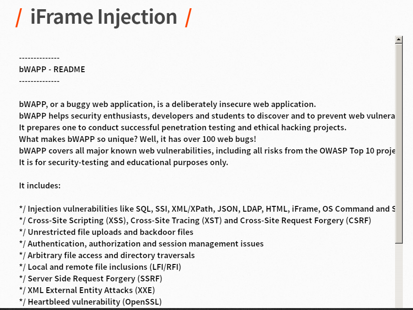 bWAPP HTML Injection (HTML注入)-CSDN博客