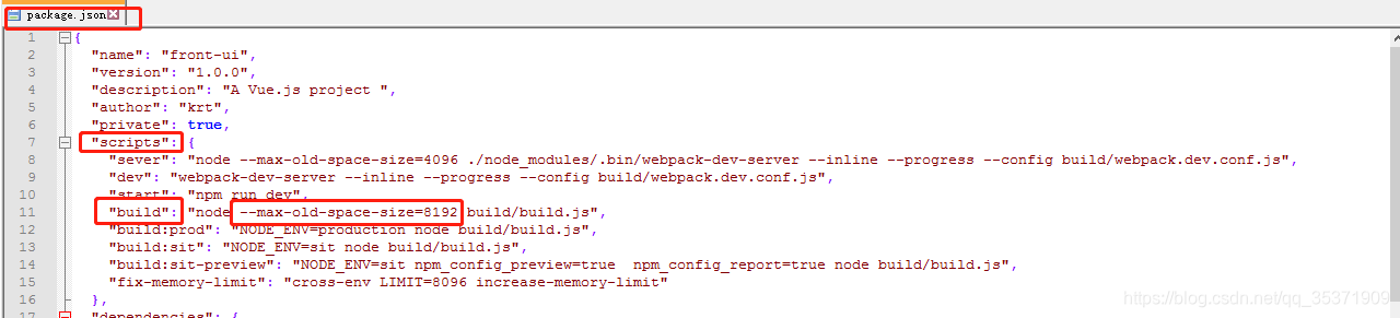 Vue前端js内存溢出解决办法node Max Old Space Size8192 Csdn博客