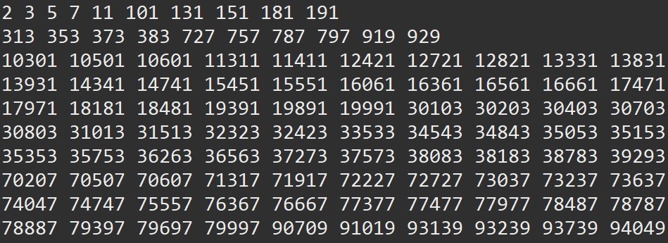 第六章第二十六题（回文素数）(Palindromic prime)_a palindromic prime is a prime number ...