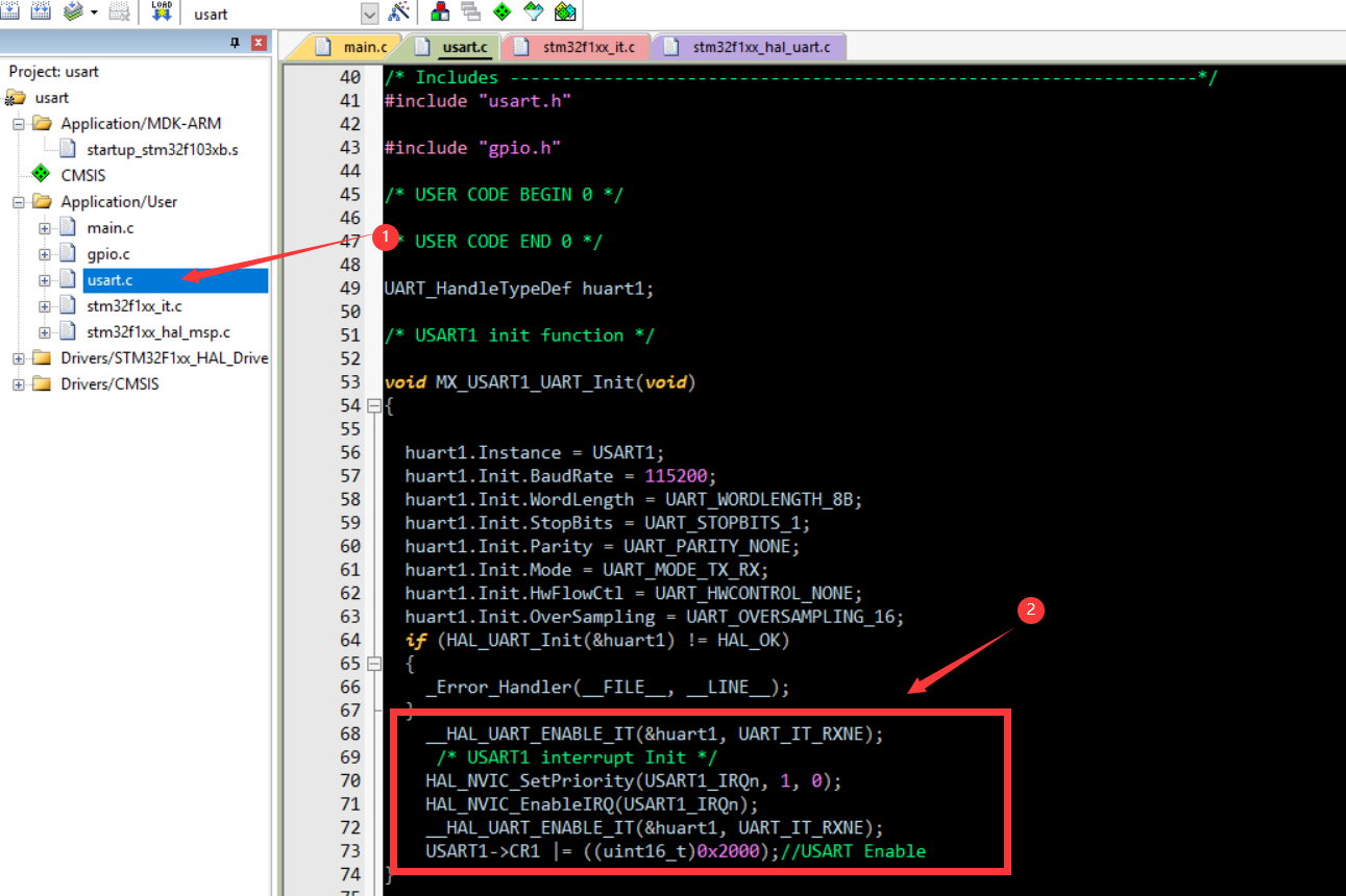 【STM32CubeMx你不知道的那些事】第三章：STM32CubeMx串口配置（中断接收）_Carry_王的博客-CSDN博客