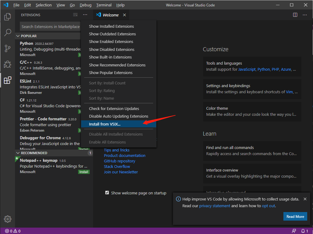 Visual Studio Code离线汉化成中文方法_离线状态下visual studio code怎么改成中文-CSDN博客