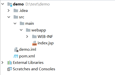IDEA 创建Maven webapp项目后，项目中没有src等目录_maven-archetype-webapp项目时没有src-CSDN博客