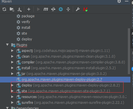 IDEA之plugin出现红线（maven-deploy-plugin2.8.2&maven-site-plugin3.7.1）_maven-site-plugin:3.7.1-CSDN博客