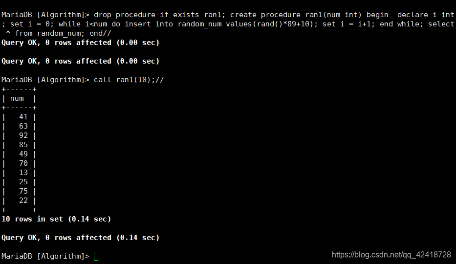 Mysql:利用循环生成10个分布在10到99之间的整数mysql随机生成数字10到99 Csdn博客