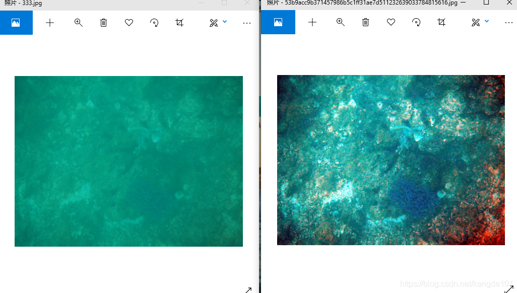 水下图像处理色彩增强(一)opencv 水底增强 Csdn博客