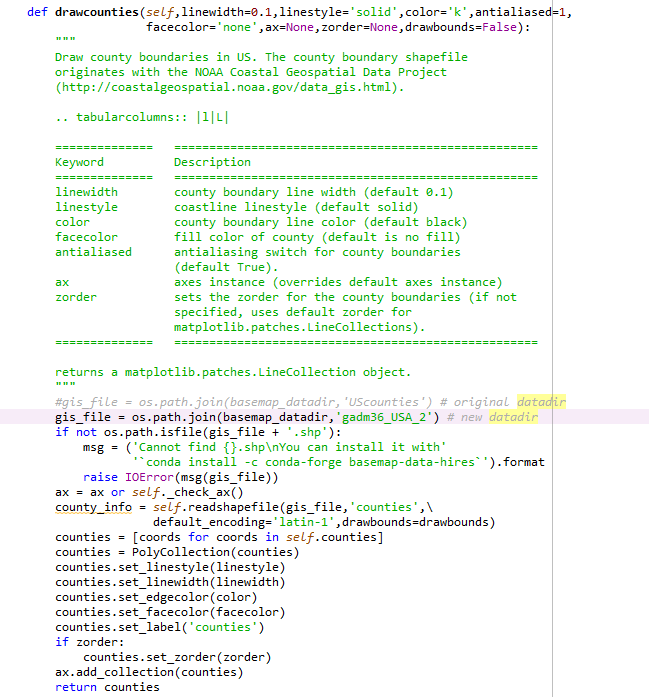 用python中basemap包绘制美国地图时drawcounties出现解码错误的问题_绘制shapefile时出现问题_ihzil0763 ...
