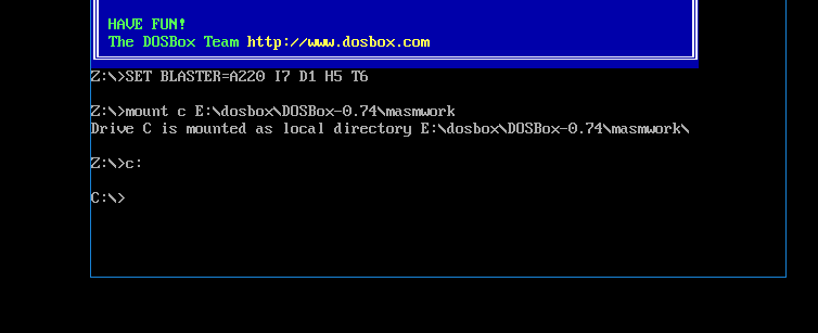 (有图片)汇编工具dosbox下自动mount及切换虚拟目录使用步骤。_dosbox mount-CSDN博客