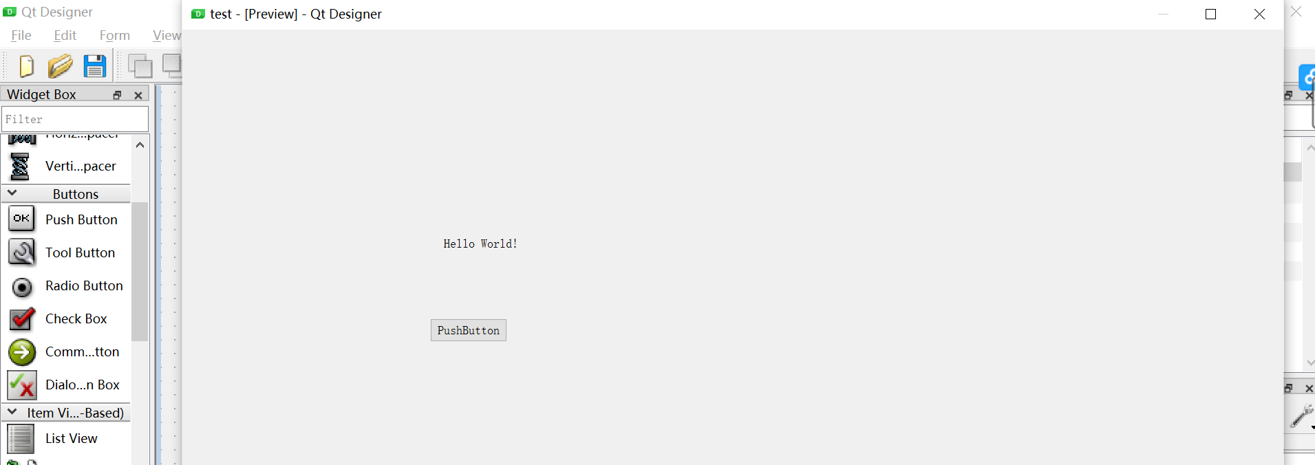 Vscode Configures Python Pyqt5 Qtdesigner Environment And Creates A Ui Interface Test