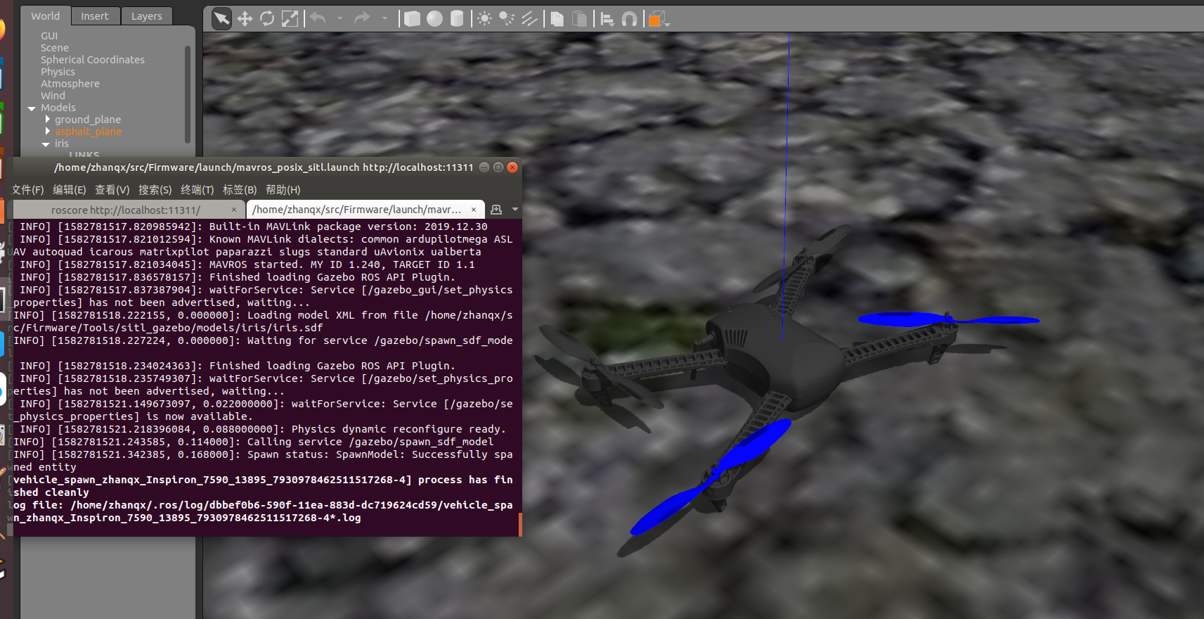 最详细的Ubuntu18配置px4_ros_gazebo仿真_process mavros2 has died-CSDN博客